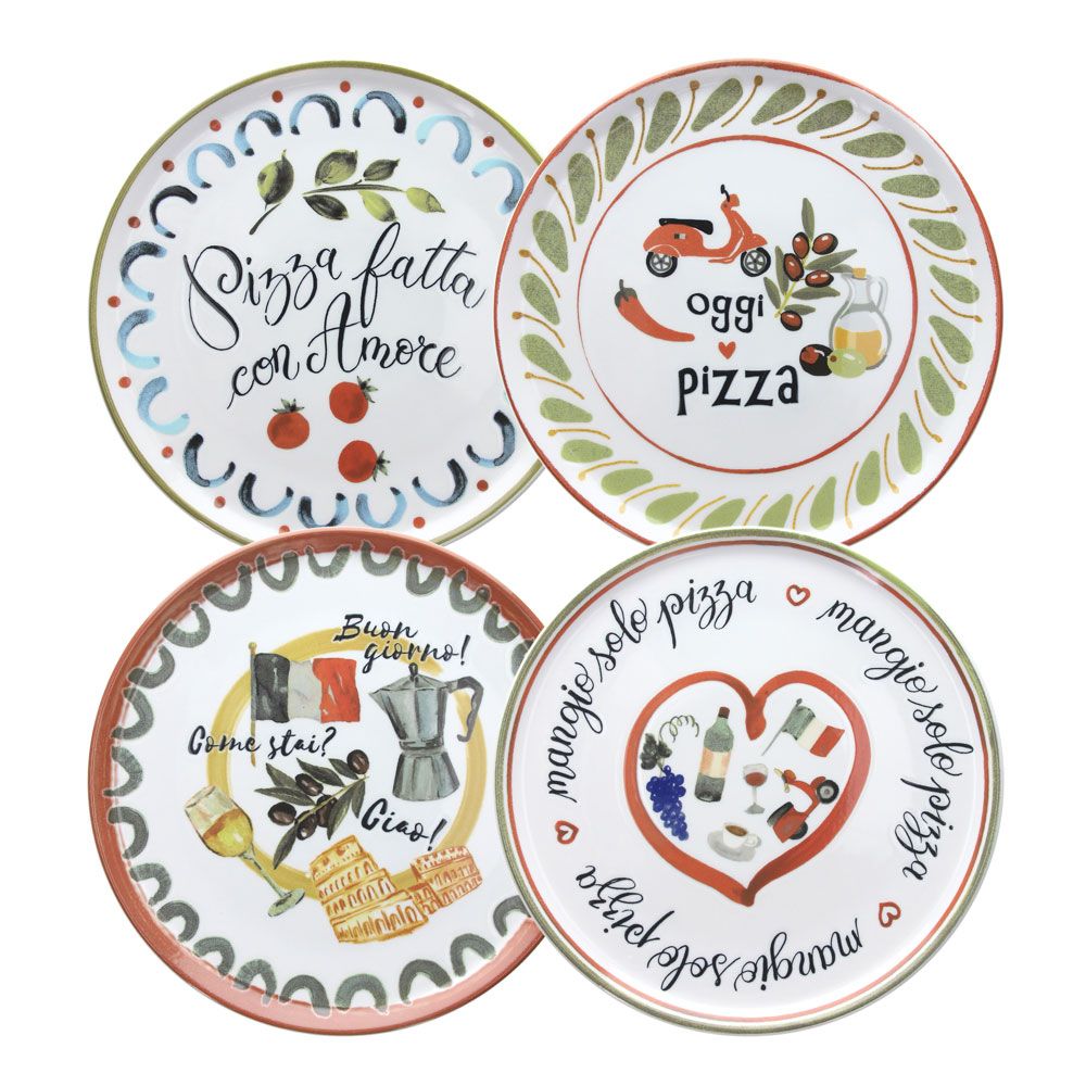 TOGNANA SET 4 PIATTI PIZZA – Greco Home